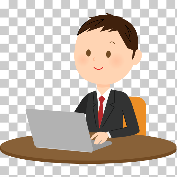 Free: SVG Male computer user vector image - nohat.cc