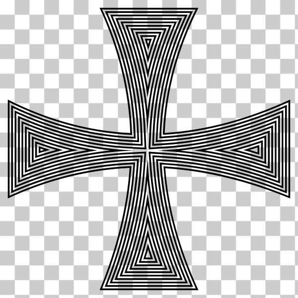 Free: SVG Maltese Cross Line Art - nohat.cc