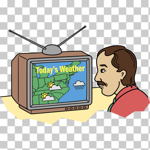 Free: SVG Man Checking the Weather - nohat.cc