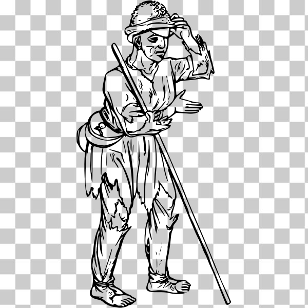 Free: SVG Man in rags - nohat.cc