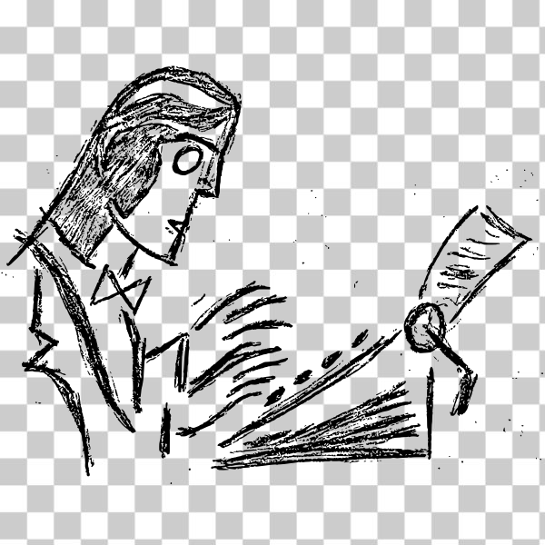 Free: SVG Man typing drawing - nohat.cc