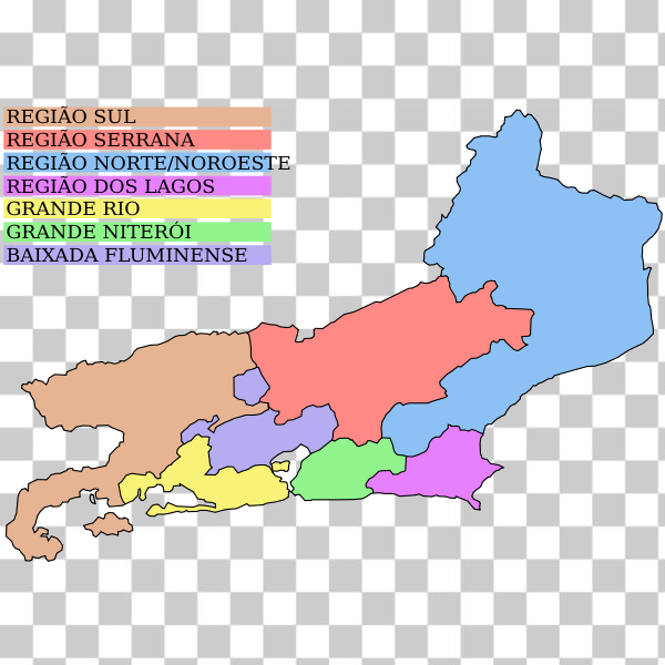 Free: SVG Map of Rio de Janeiro vector drawing - nohat.cc