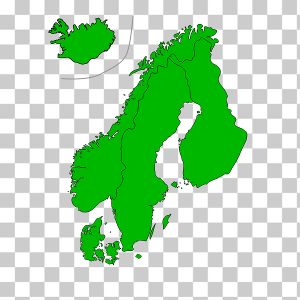 Free: SVG Map Of Scandinavia vector - nohat.cc