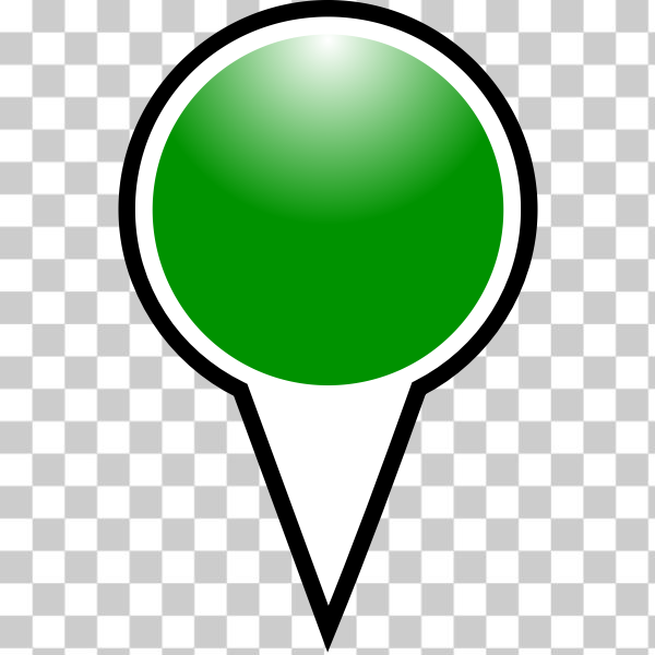 Free: SVG Map pointer green color vector drawing - nohat.cc