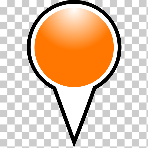 Free: SVG Map pointer orange color vector graphics - nohat.cc
