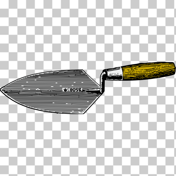 Free: SVG Masons trowel vector image - nohat.cc