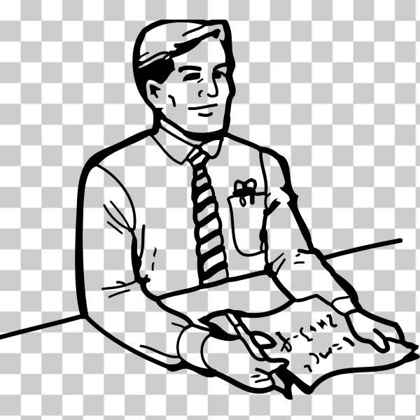 Free: SVG Mathematician vector illustration - nohat.cc