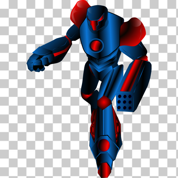 Free: SVG Mecha Warrior vector graphics - nohat.cc