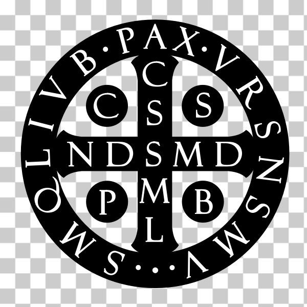 Free: SVG Medal of Saint Benedict vector image - nohat.cc