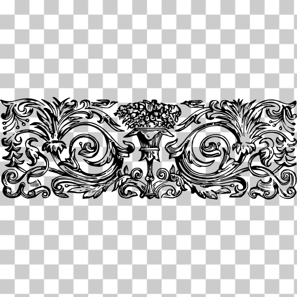 Free: SVG Medieval decorative divider - nohat.cc