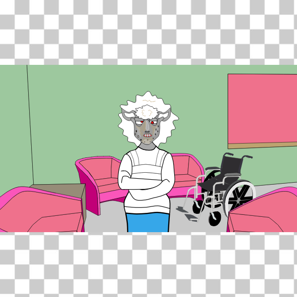 Free: SVG Mental hospital ward vector illustration - nohat.cc