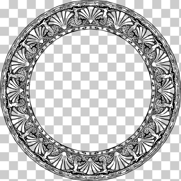 Free: SVG Mermaid Frame Circle - nohat.cc