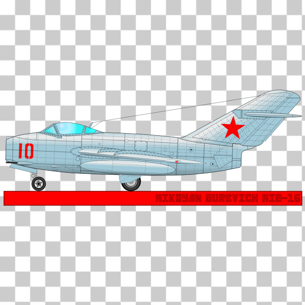 Free: SVG Military aircraft MIG-15 vector - nohat.cc