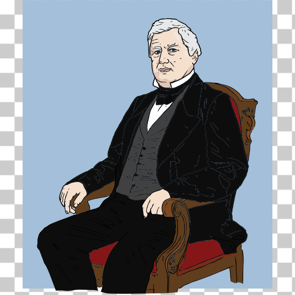 Free: SVG Millard Fillmore vector drawing - nohat.cc