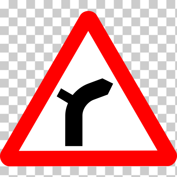 Free: SVG Minor side road junction sign vector illustration - nohat.cc
