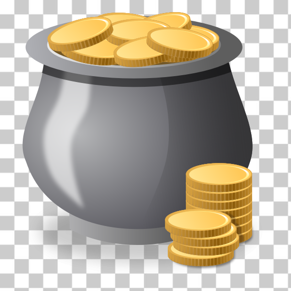 Free: SVG Money Pot Vector - nohat.cc