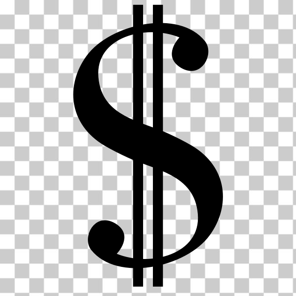 Free: SVG Money symbol vector silhouette - nohat.cc