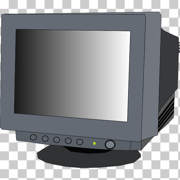 Free: SVG Monitor CRT vector clip art - nohat.cc