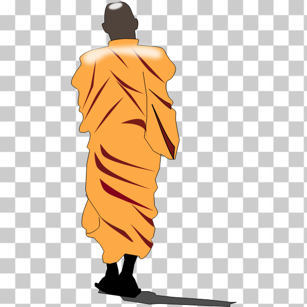 Free: SVG Monk standing - nohat.cc