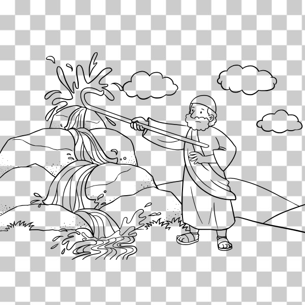 Free: SVG Moses in nature - nohat.cc