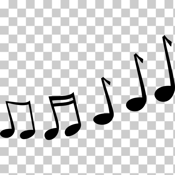 Free: SVG Musical notes vector illustration - nohat.cc