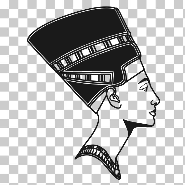 Free: SVG Nefertiti vector drawing - nohat.cc