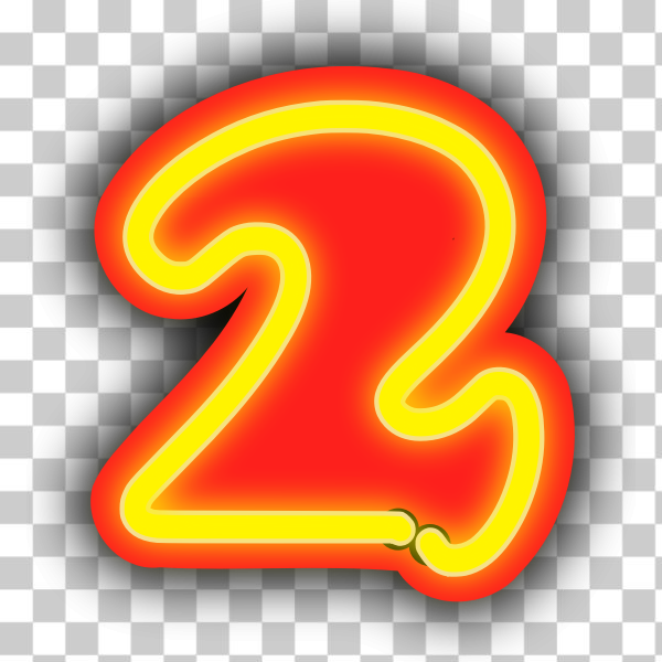 Free: SVG Neon Numerals-2 - nohat.cc