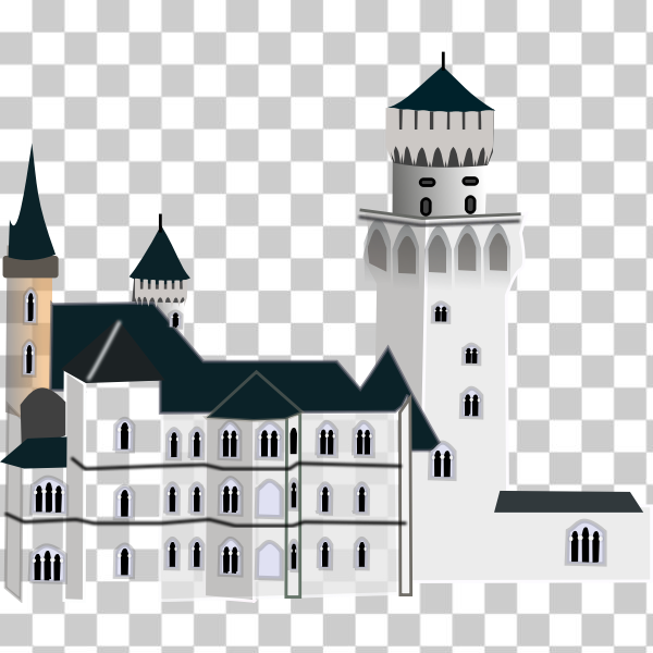 Free: SVG Neuschwanstein Castle - nohat.cc