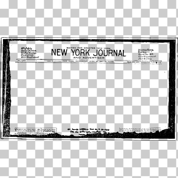 Free: SVG Newspaper frame - nohat.cc