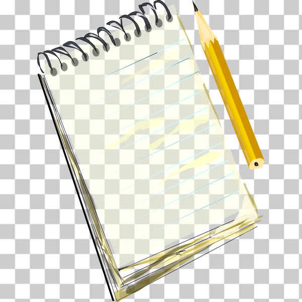 Free: SVG Notepad and pencil - nohat.cc