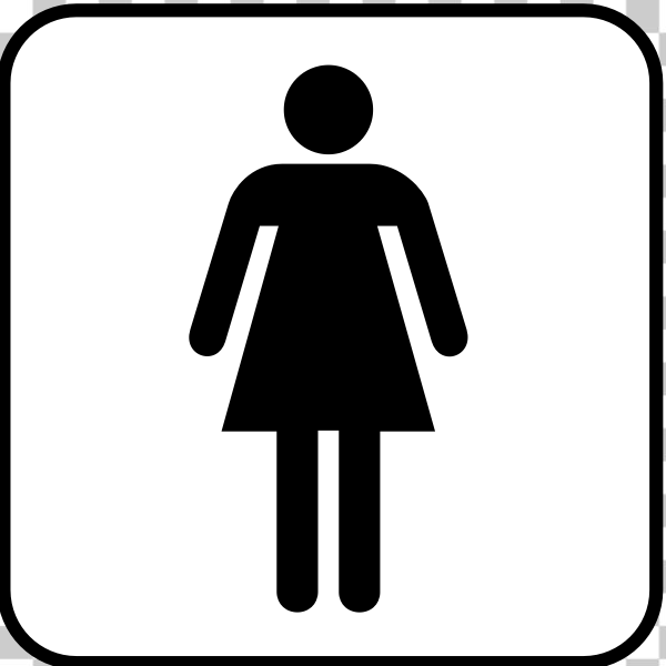 Free: SVG NPS pictogram for a ladies room vector image - nohat.cc