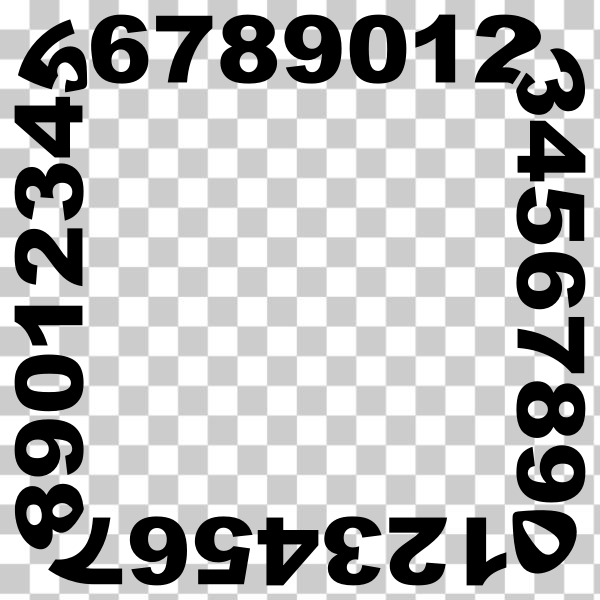 Free: SVG Numbers frame - nohat.cc
