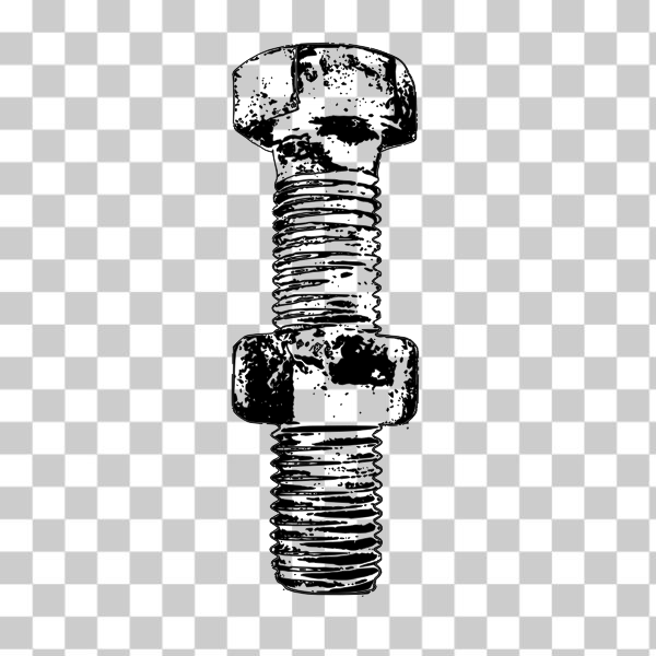 Free: SVG Nut and Bolt monochrome - nohat.cc