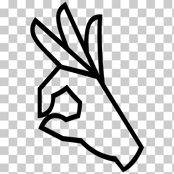 Free: SVG OK hand sign - nohat.cc