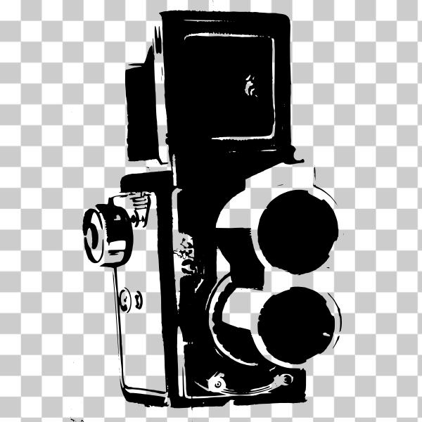 Free: SVG Old style movie recording camera vector clip art - nohat.cc