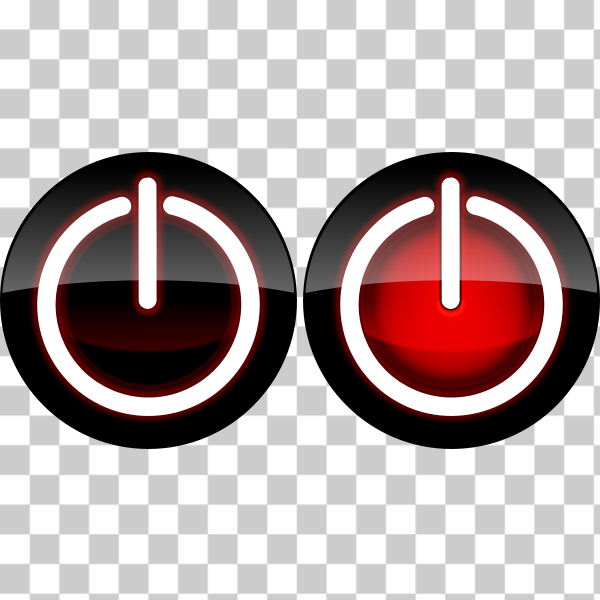 Free: SVG On and off buttons vector image - nohat.cc