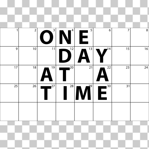 Free: SVG One Day At A Time Inverse - nohat.cc