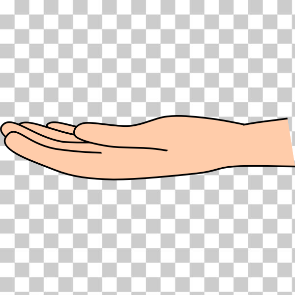 Free: SVG Open hand palm - nohat.cc