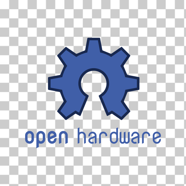Free: SVG Open hardware blue sign vector image - nohat.cc