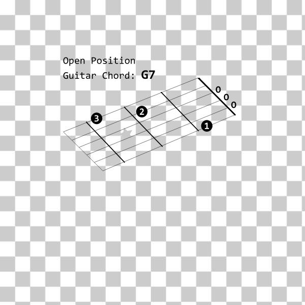 Free: SVG Open Position Guitar Chord G7 - nohat.cc