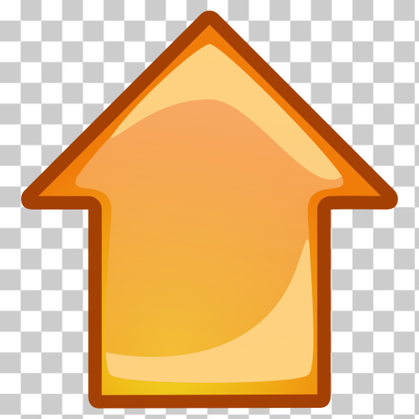 Free: SVG Orange arrow pointing up vector drawing - nohat.cc