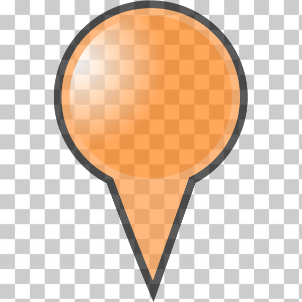 Free: SVG Orange map marker - nohat.cc