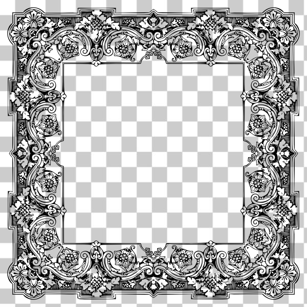 Free: SVG Ornamental panel - nohat.cc