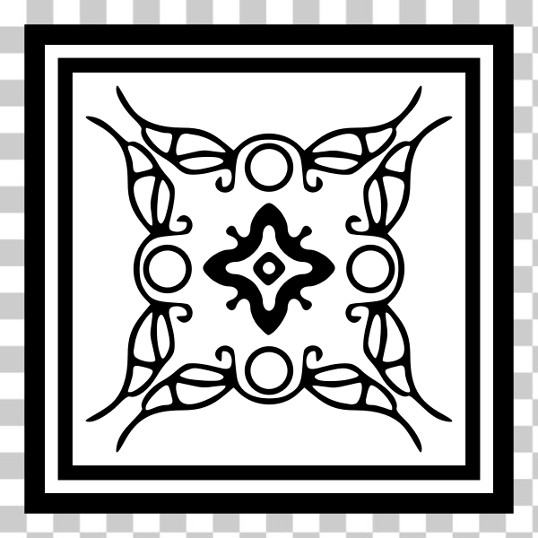 Free: SVG Ornamental square - nohat.cc