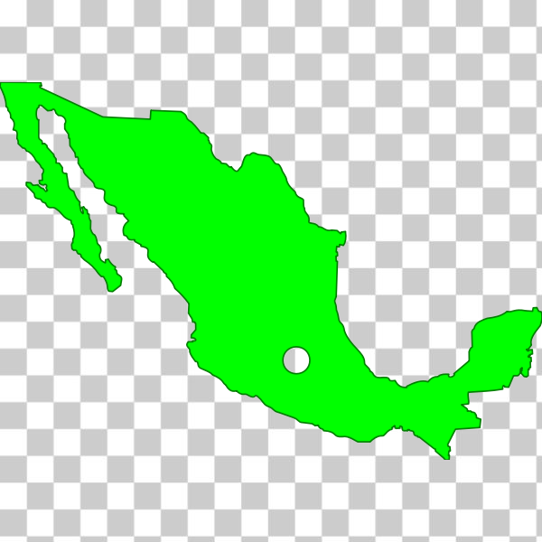 Free: SVG Outline map of Mexico - nohat.cc