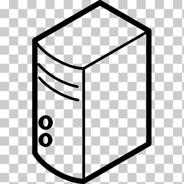 Free: SVG Outline network server vector image - nohat.cc