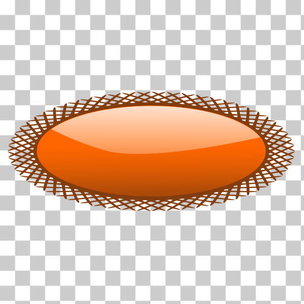 Free: SVG Oval shape button with net style border vector image - nohat.cc