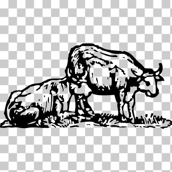 Free: SVG oxen - nohat.cc