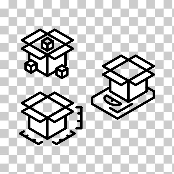 Free: SVG Packaging instruction icons vector drawing - nohat.cc