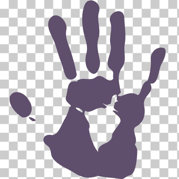 Free: SVG Palm print vector image - nohat.cc